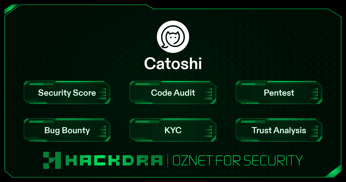 Catoshi — Hackdra Oznet Security Insight