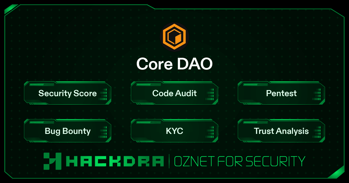 Core DAO — Hackdra Oznet Security Insight
