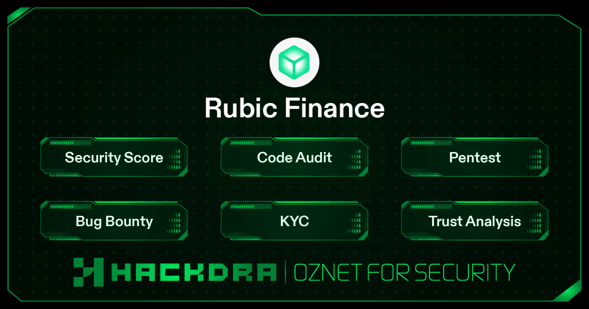 Rubic Finance — Hackdra Oznet Security Insight